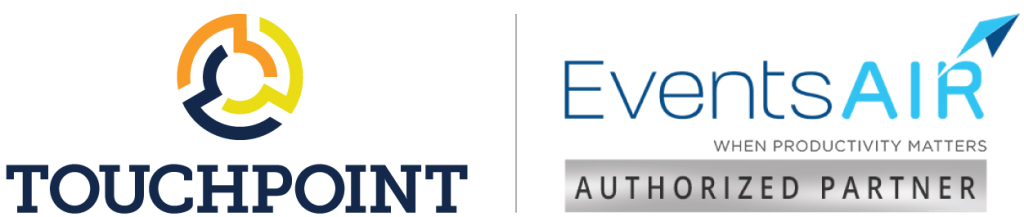Touchpoint and EventsAIR combined logo - Touchpoint Event & Delegate Solutions